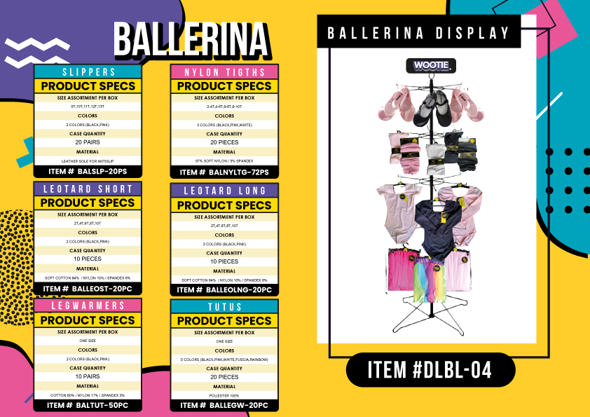 Ballerina Display (90 Pcs Assorted) | My Site